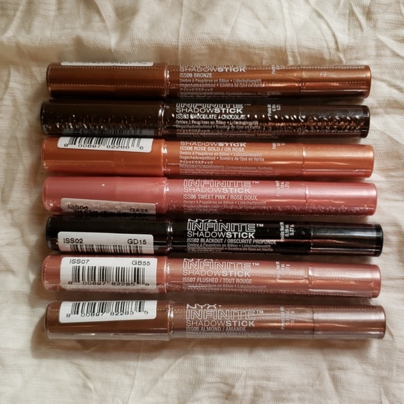 NYX | Makeup | Nyx Bundle Of 7 Shadow Sticks | Poshmark